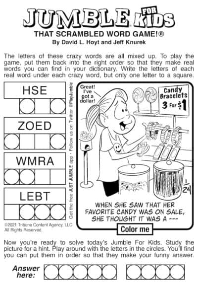 Brain-Building Fun with Jumble for Kids and Adults | BOOMER Magazine