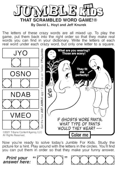 Jumble Puzzles: Brain Boosting and Laughter Inducing | BOOMER Magazine