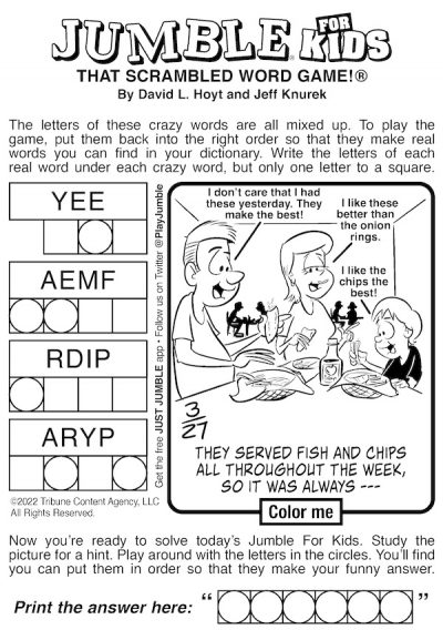 Jumble Fish and Chips and Book Clubs | BOOMER Magazine