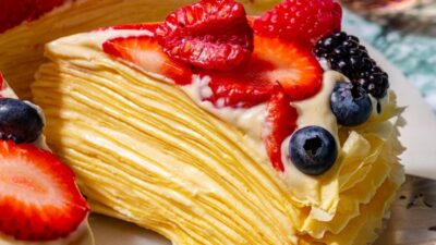 Crepe Cake with Mixed Berries | BOOMER Magazine