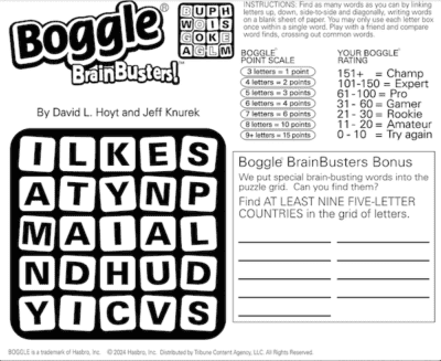 Boggle BrainBusters: Country Search | BOOMER Magazine